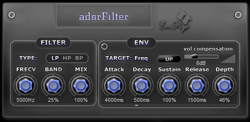 AdsrFilter - Free - SaschArt Audio Plugins